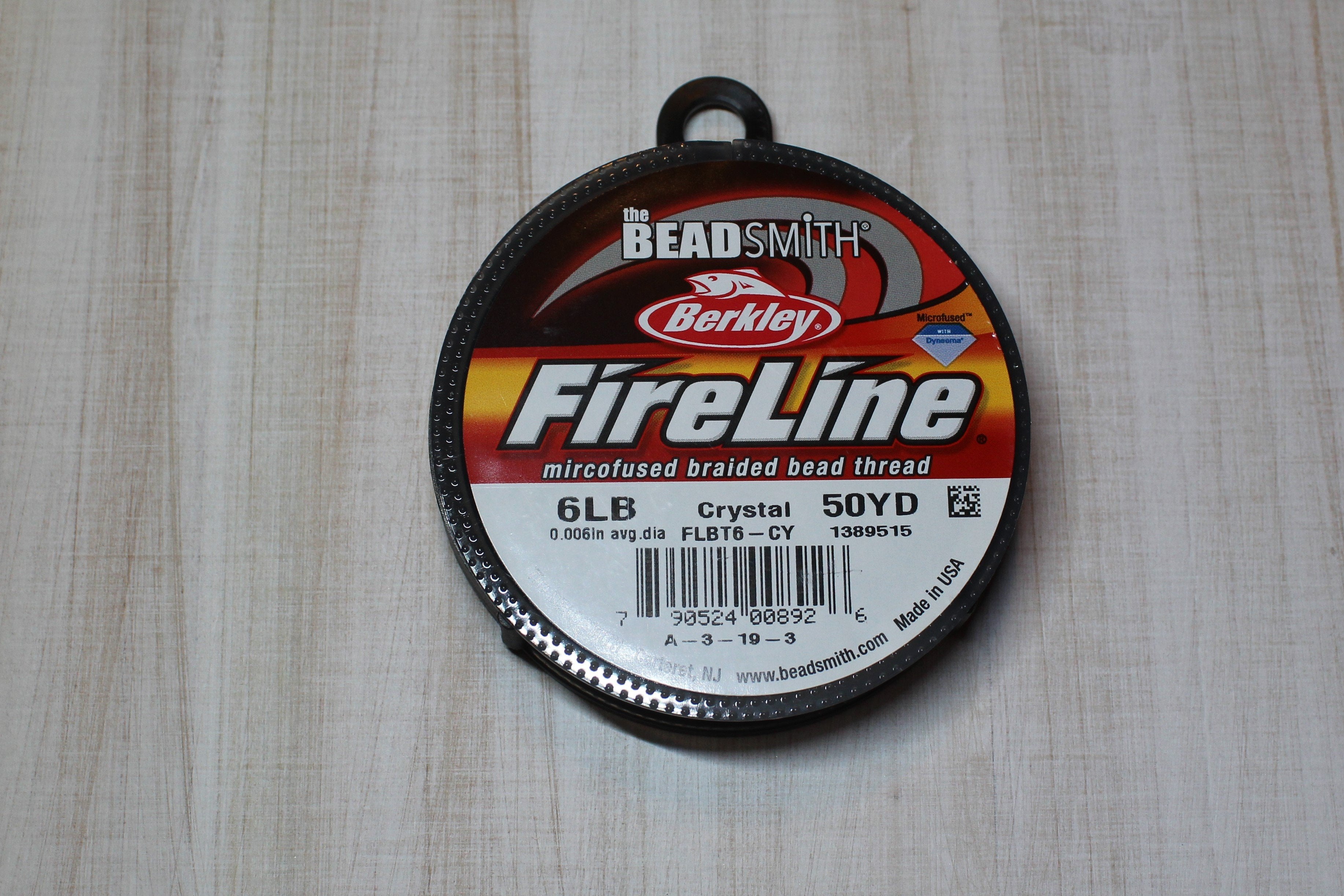 FireLine Beading Thread – 6 lb, Crystal (50 yd spool) – www.about-beads.com